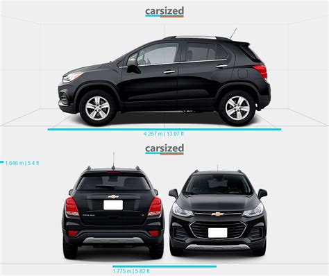 Chevrolet Trax 2017 2022 Dimensions Side View