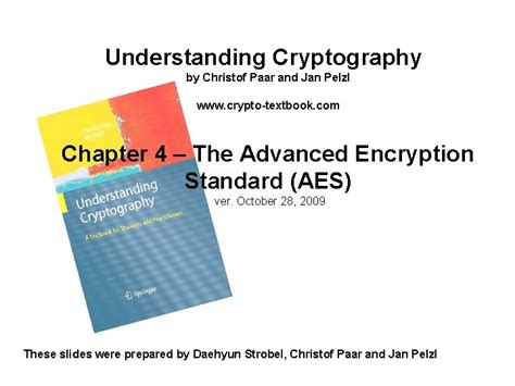 Understanding Cryptography By Christof Paar And Jan Pelzl
