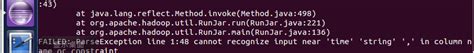 Hive建表语句出现错误parseexception Line 128 Cannot Recognize Input Near Time