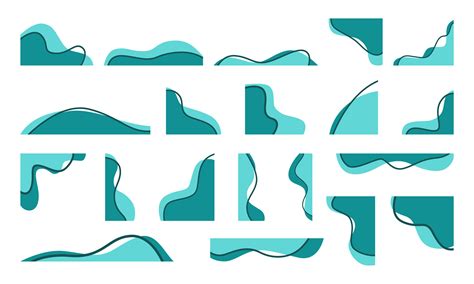 Abstract Modern Border Shape Set 32495116 Vector Art At Vecteezy