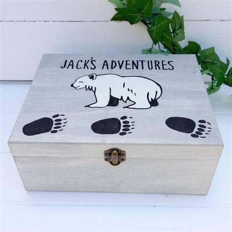 Personalized Rustic Wooden Memory Box