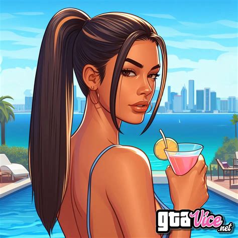 Lucia Concept Art With A Cocktail Ai Generated By Psy