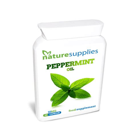 Peppermint Oil Capsules X 60 50mg Naturesupplies