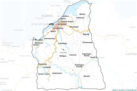 Make Printable Isabela Maps With Border Masking Cropping Using Leaflet Osm