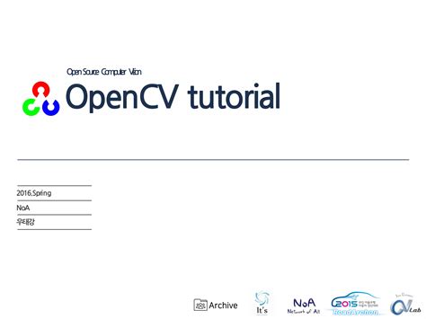 C Opencv Tutorial Pdf
