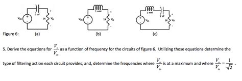 Solved Figure Derive The Equations For Vo V In As A Chegg