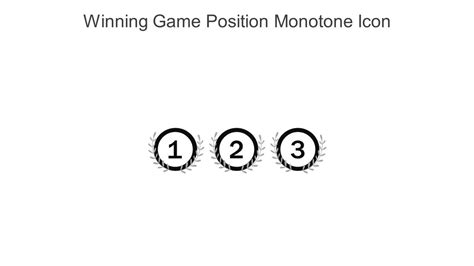 winning game position monotone icon in powerpoint pptx png and editable