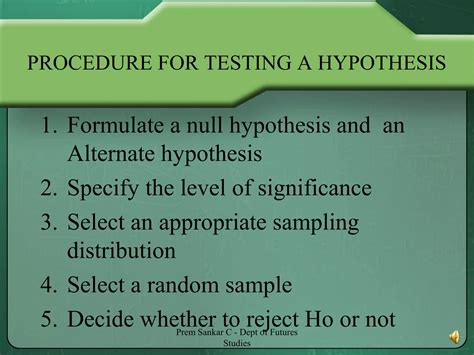 Hypothesis Testing For Beginners Ppt