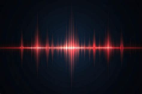 Premium Photo Sound Wave Abstract