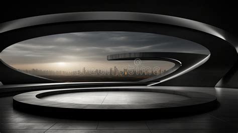 Futuristic Architecture With Fluid Design Organic Shapes And Curved