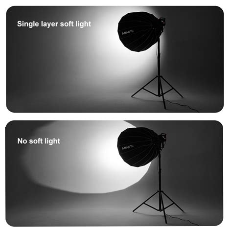 Bowens Mount Parabolic Softbox One Step Quick Installation 90cm Deep Parabolic Softbox Diffuser