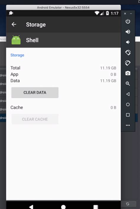 Clearing The Shell Storage Via Adb On Android Emulator Stack Overflow