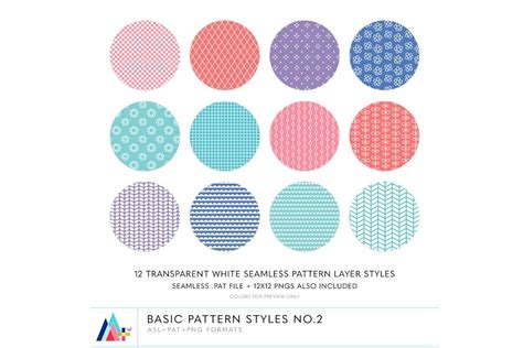 Basic Pattern Layer Styles No Graphic By Miss Tiina Creative Fabrica
