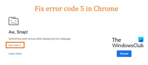 How To Fix Error Code 5 On Chrome