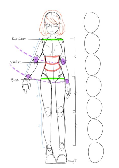 Someone ask me how to draw a girls skeleton so I 回家吃自己