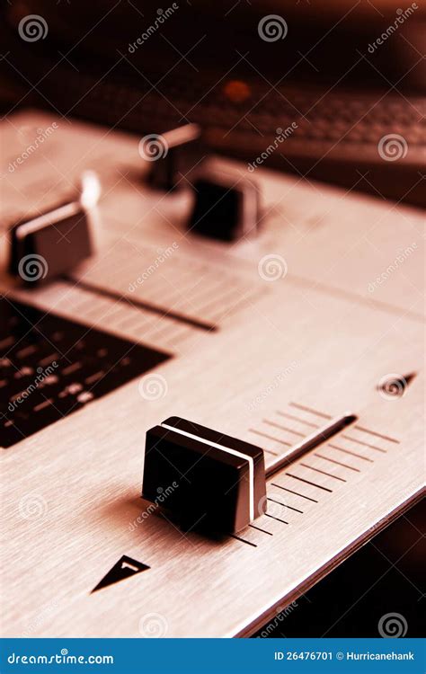 Crossfader Of Mixing Controller Stock Image Image Of Technology Deck