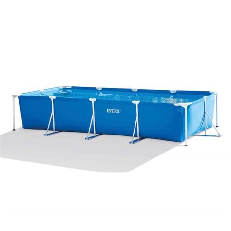 Intex 14 75 Ft X 33 In Rectangular Frame Above Ground Outdoor Backyard Swimming Pool 28273eh