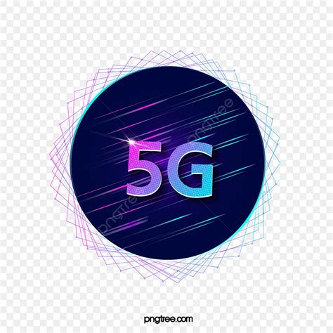 5g Data Vector Hd Images 5g Data Circular Gradient Line 5g