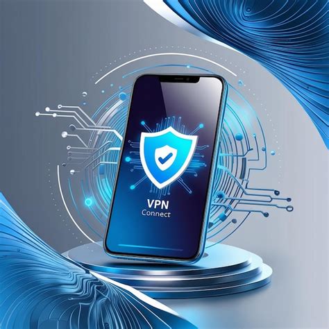 Mobile Security Concept Secure Internet Connection Smart Phone Privacy