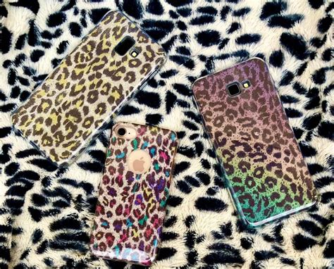 Capa Para Celular Anti Impacto Onça Glitter Com Suporte Pop Capas no Atacado Películas