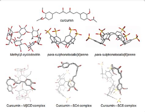 Molecular Structure Of Curcumin Of The Three Macromolecules Used For