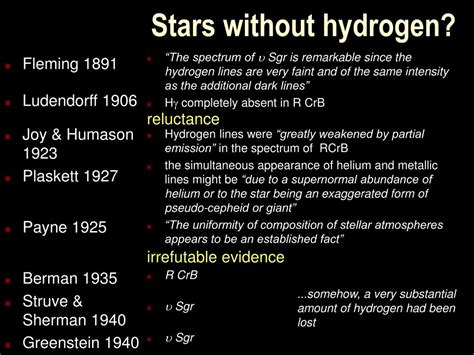 Ppt Hydrogen Deficient Stars Some Statistics Powerpoint Presentation Id3416092