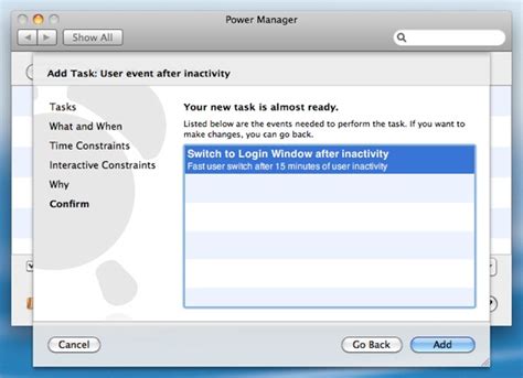 Fast User Switch To The Login Window After Inactivity