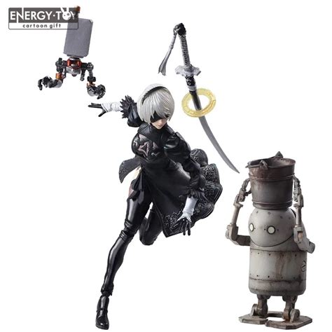 NieR Automata YoRHa No Type B B Machine Lifeform Action Figure Doll Model Toy In Action