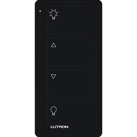 Lutron 4 Button Zone Control Pico Smart Remote With Light Icons Pj2 4b Gbl L01 Black Rock