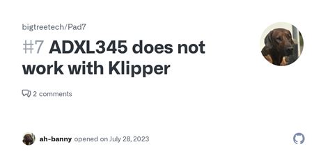 Adxl345 Does Not Work With Klipper · Issue 7 · Bigtreetechpad7 · Github