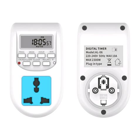 Jual Programmable Digital Timer Switch Weekly Stop Kontak Minggu 16 Program Shopee Indonesia
