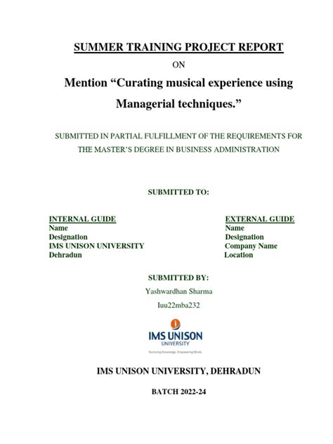 Sip Report Pdf Innovation Marketing