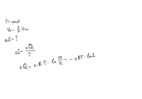 Solved Consider A Process In Which An Ideal Gas Is Compressed To One Half Of Its Original