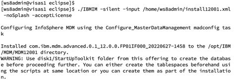 Ibm Master Data Management V12 And Feature Packs — Silent Installation