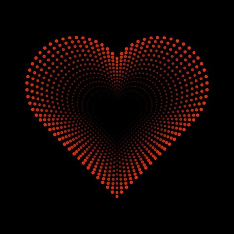 premium vector heart dotted vector clipart love romantic exploding