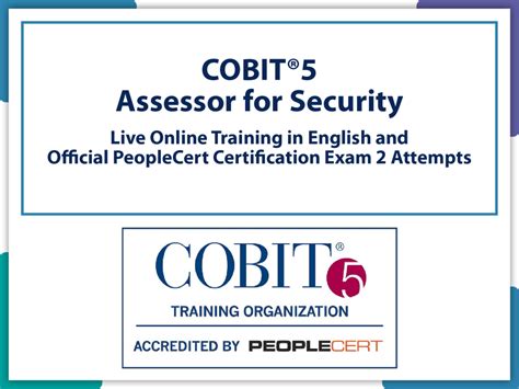 Cobit®5 Assessor For Security Live Online Training In English And Official Peoplecert