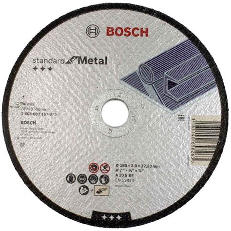Отрезной круг Bosch Standard for Metal 180x3 мм, 2608603167 - Купить ...