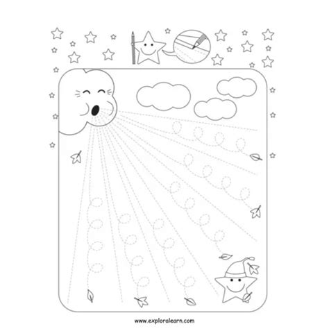 Free Exploralearn Worksheets Mix Lines Practice Worksheet