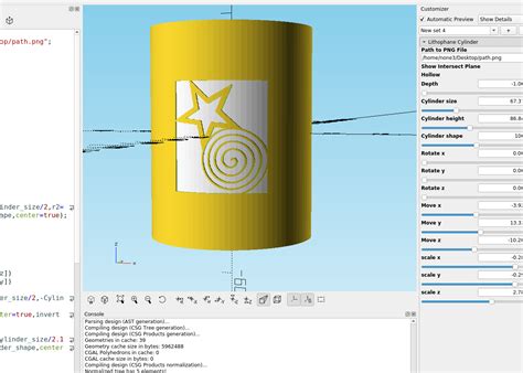 D Part Design With Inkscape And OpenScad Combining Intersect With Surface