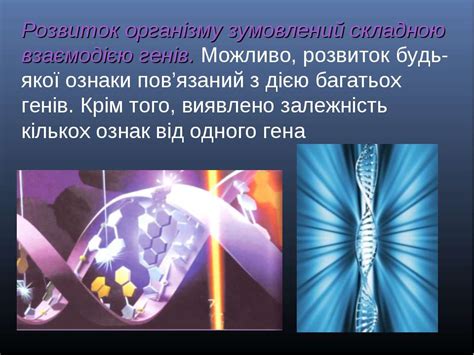 Вплив генотипу та факторів зовнішнього середовища на розвиток організму презентація з біології