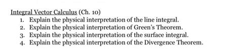 solved integral vector calculus ch 10 1 explain the