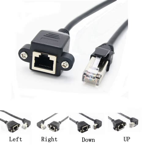 Best Price For 8pin Rj45 Cable Male To Female Screw Panel Mount