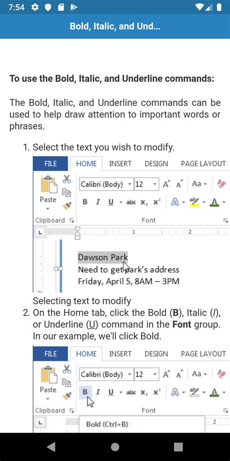 Tutorial For Ms Word Apk For Android Download