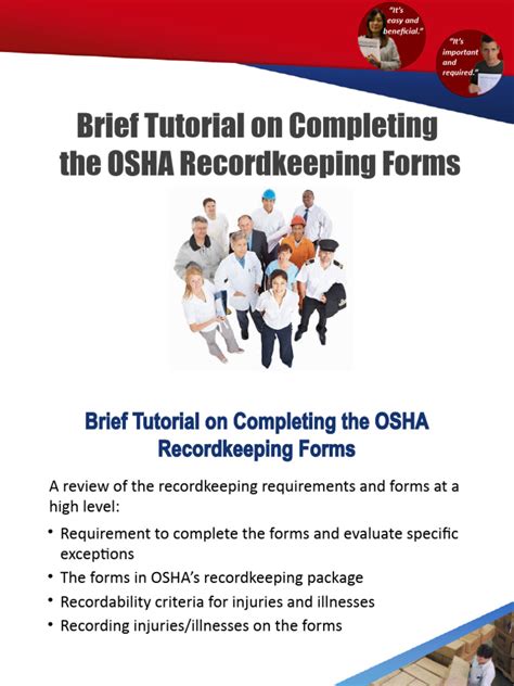 Osha Recordkeeping Presentation Highlights Pdf Occupational Safety And Health