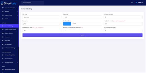 Shortlab Saas Based Url Shortener By Viserlab Codecanyon