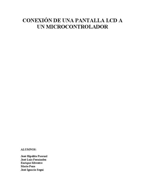 Configurar Lcd Pic16f877 Assembler Pdf