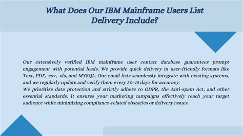 PPT Drive Business Growth Harness The Power Of IBM Mainframe Users Email List PowerPoint