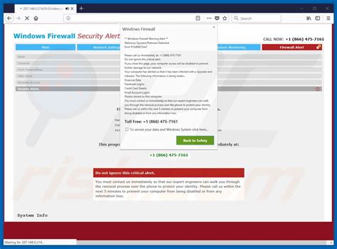 Windows Firewall Warning Alert Scam Easy Removal Steps Updated
