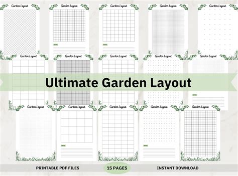 Printable Garden Layouts Plot Plan Templates For Gardening Design Diy