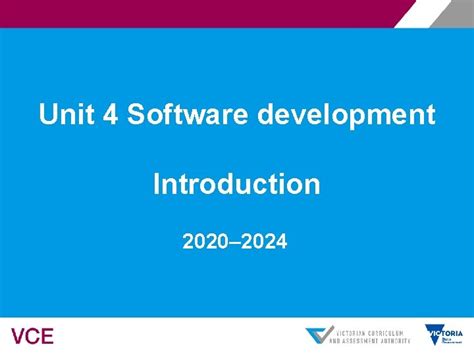 Unit 4 Software Development Introduction 2020 2024 Copyright